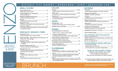 Enzo Menus - Enzo Bistro & Wine Bar