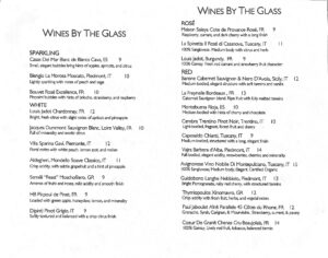 Enzo Menus - Enzo Bistro & Wine Bar